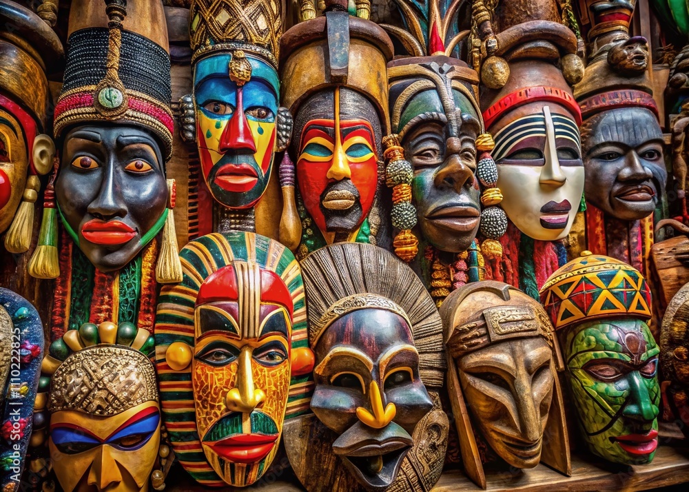 Captivating African Ritual Masks: Traditional Ceremonial Tribal Totems ...