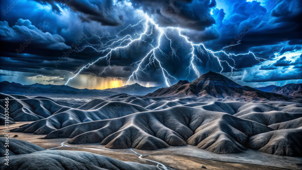 dramatic landscape features charcoal gray hills under turbulent sky ...