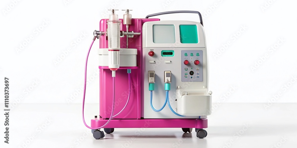 Portable Dialysis Machine Clipart: Compact Healthcare Equipment Design ...