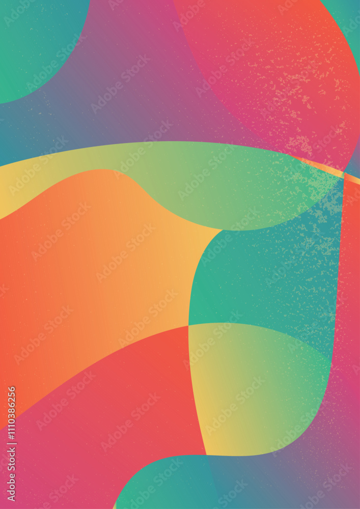 Retro Subtle Gradient with Fluid Abstract Shapes. Abstract gradient ...