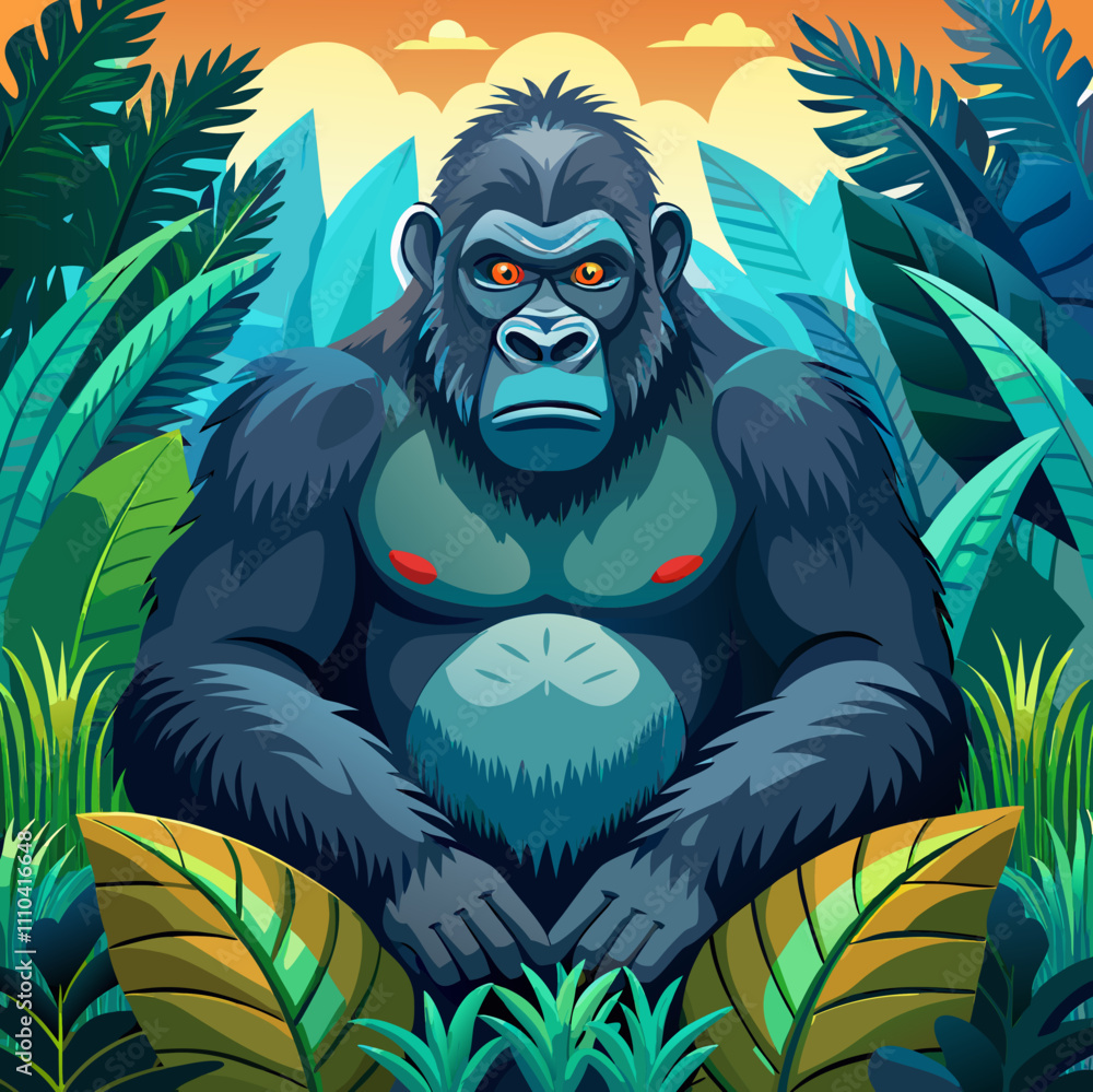 Gorilla: The largest primate, known for its muscular build ...