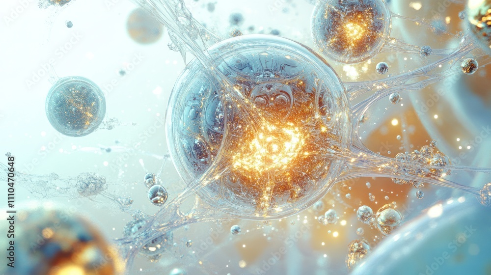 solar system where planets are represented as glowing spheres ...