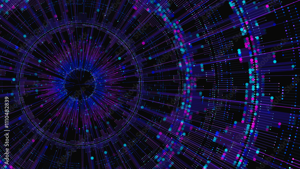 Big Data Artificial Intelligence Machine Learning Neural Network Flow Complex Information