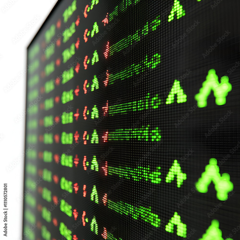 Stock market movement analysis financial trends global markets digital ...