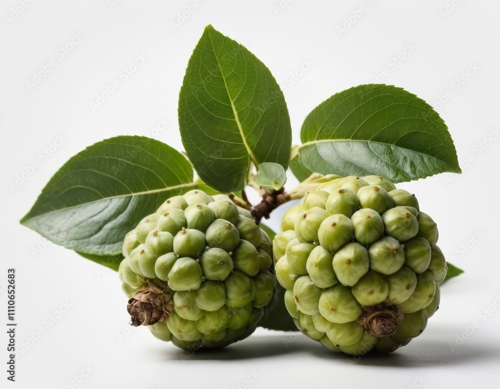 Ramphal or Annona reticulata isolated white background Stock Photo ...
