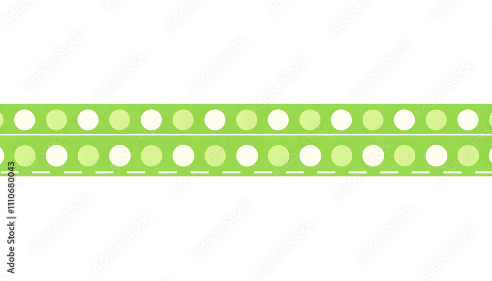 Polka dot png washi tape clipart, green pattern on transparent ...