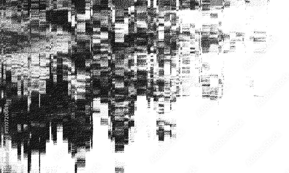 Glitch background. VHS grunge texture with noise effect and pixelation ...