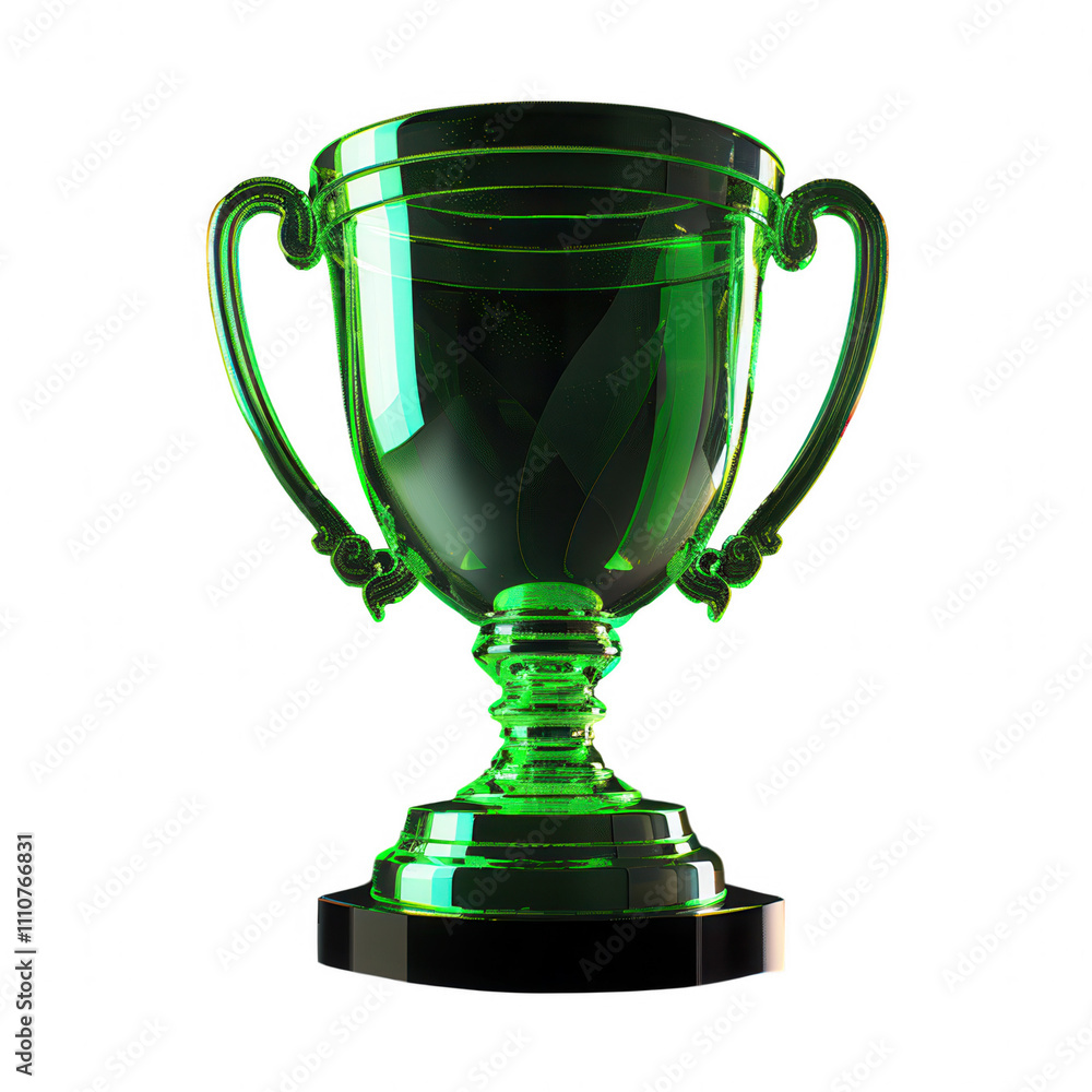 Victory Trophy Gold Award Symbol Digital Illustration for Recognition ...
