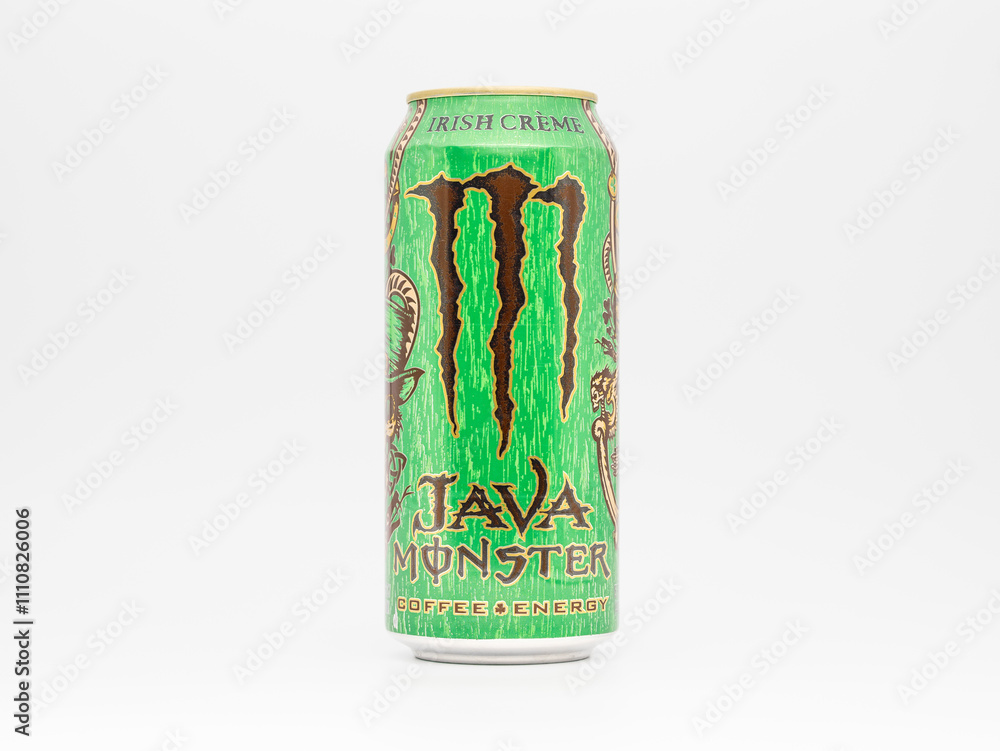 DRESDEN, GERMANY - 29. November 2024: Monster Java Irish Creme beverage ...