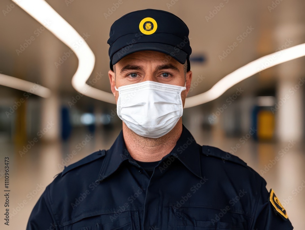 travel restrictions concept. A customs officer cross-referencing visa ...