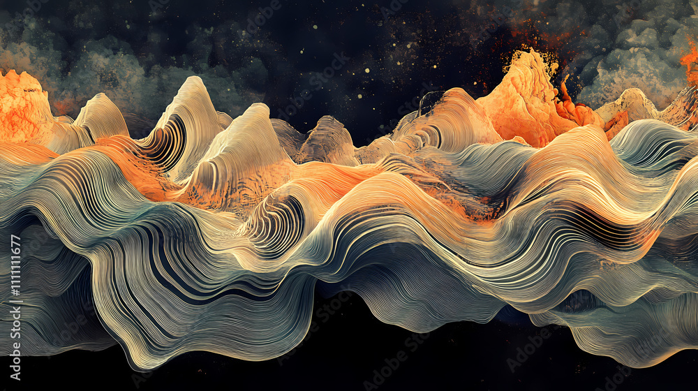 Visualizing tectonic plate movements as digital wave patterns in earth ...