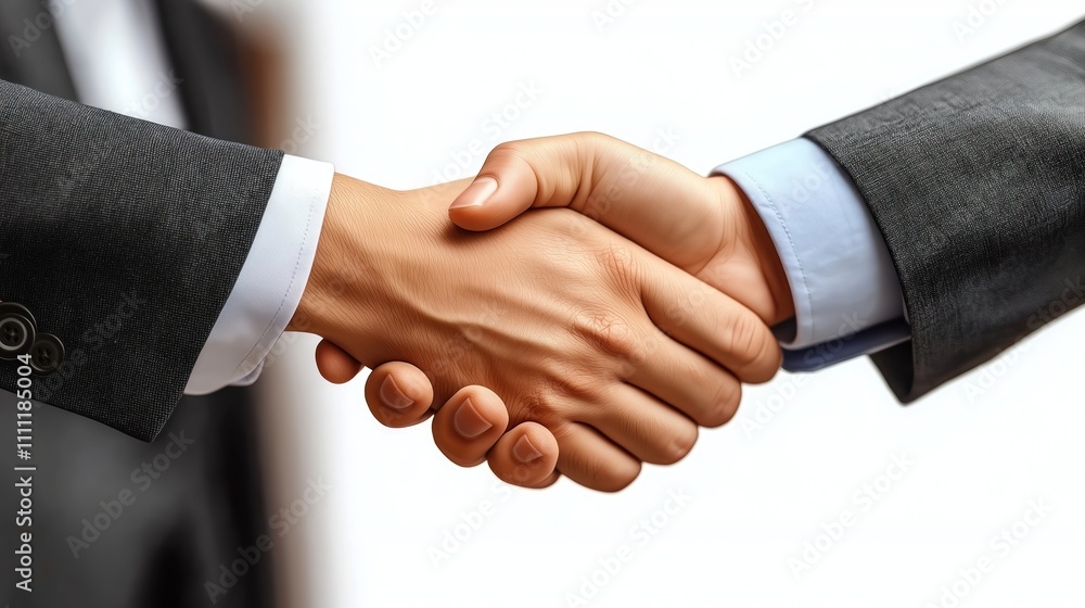 Two businessmen shake hands. Successful business partnership. Formal ...