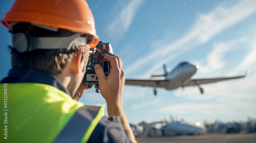 Capturing a plane landing unique aircraft photography in industrial ...