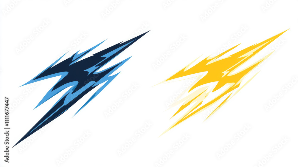 Realistic set of lightning bolts isolated on transparent background ...