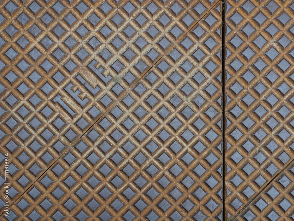 Manhole cover - pattern detail- manhole cover. Manhole cover detail ...