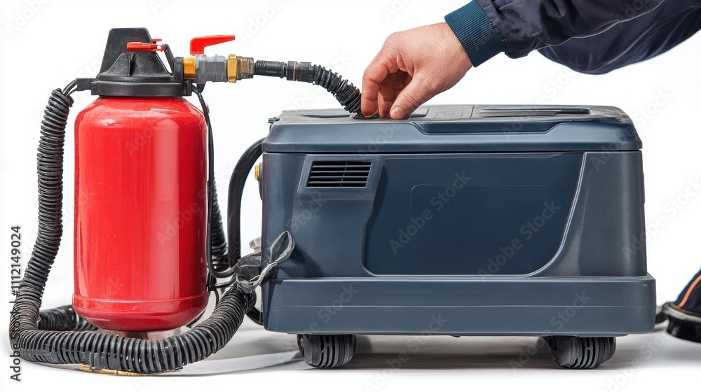 Compact Fire Extinguisher Maintenance System with Protective Housing ...