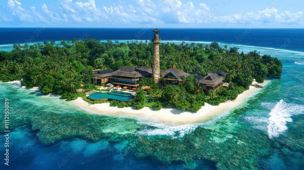 An island disappearing beneath rising ocean waves highlights the ...