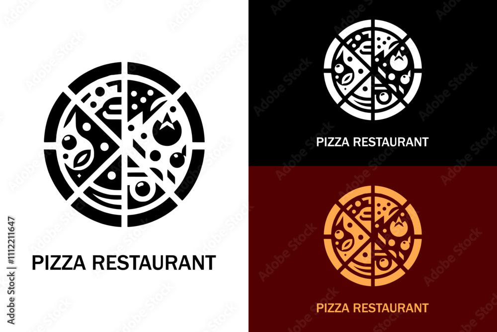 full pizza vector, pizza slices, vegetables, tomato, pizza restaurant ...