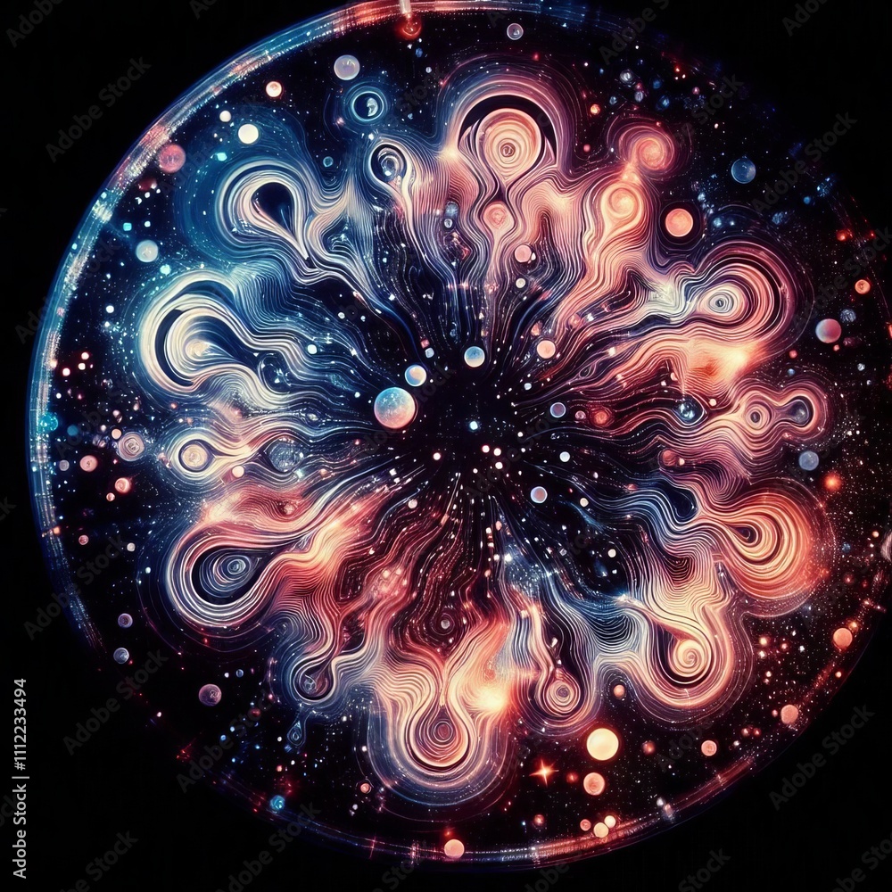 150 Luminogram Patterns Light patterns on photographic paper res Stock ...