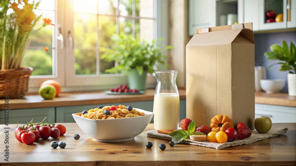 Customizable Cereal Box Mockup for Creative Packaging Designs and ...