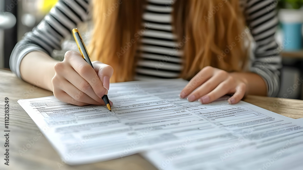 Complete Forms Efficiently: A Guide to Filling Out Documents Stock ...