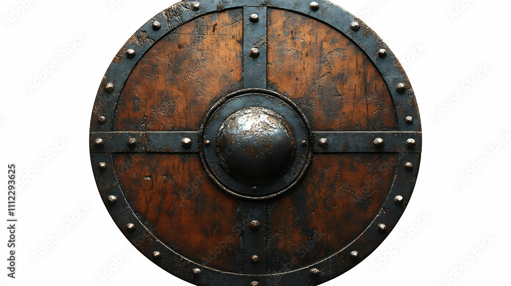 Ancient Wooden Shield: History's Defense, Rustic Charm, Medieval ...