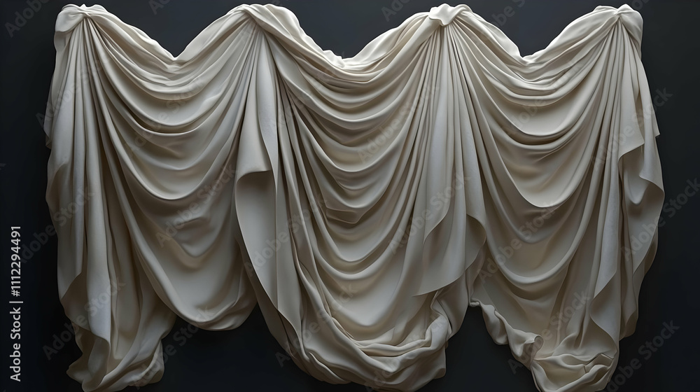 Draped Fabric: 3D Model Textures, Realistic folds, High-Resolution ...