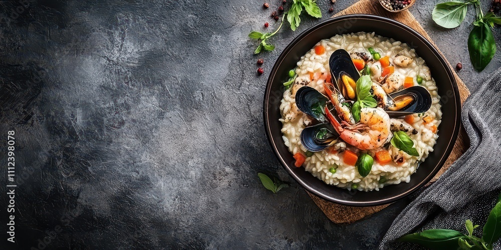 Risotto ai Frutti di Mare seafood risotto with mussels and shrimp ...