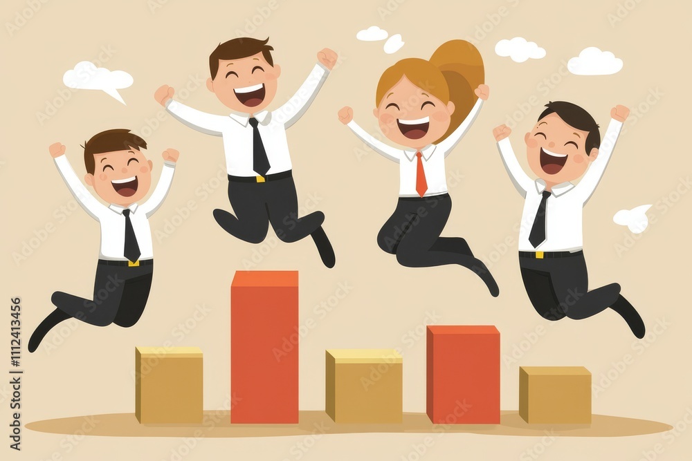 Illustrating the courage to face challenges, a businessman takes the ...