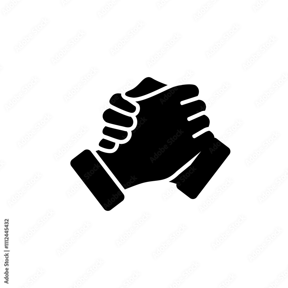 Business agreement handshake. handshake symbol isolated on transparent ...