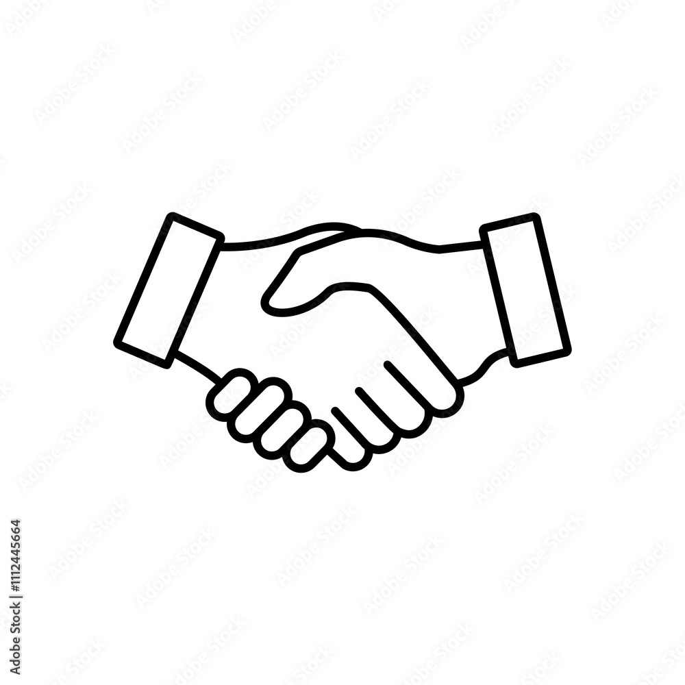 Business agreement handshake. handshake symbol isolated on transparent ...