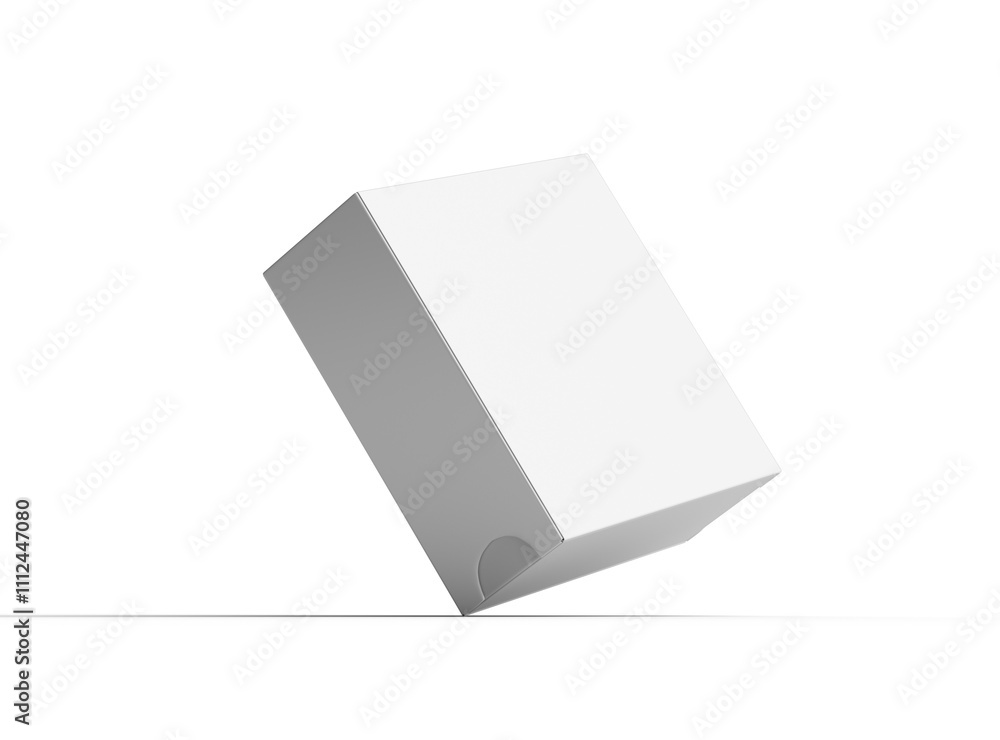 Render of a square sliding drawer box on a transparent background Stock ...