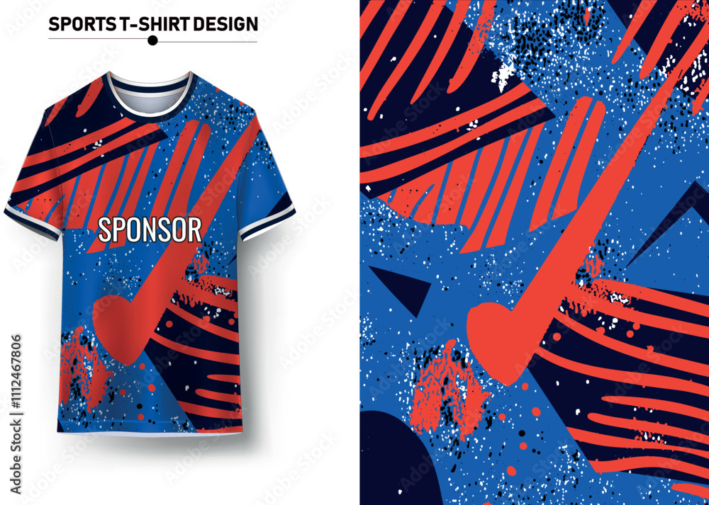 Sports t-shirt jersey design concept, sports jersey concept with front ...