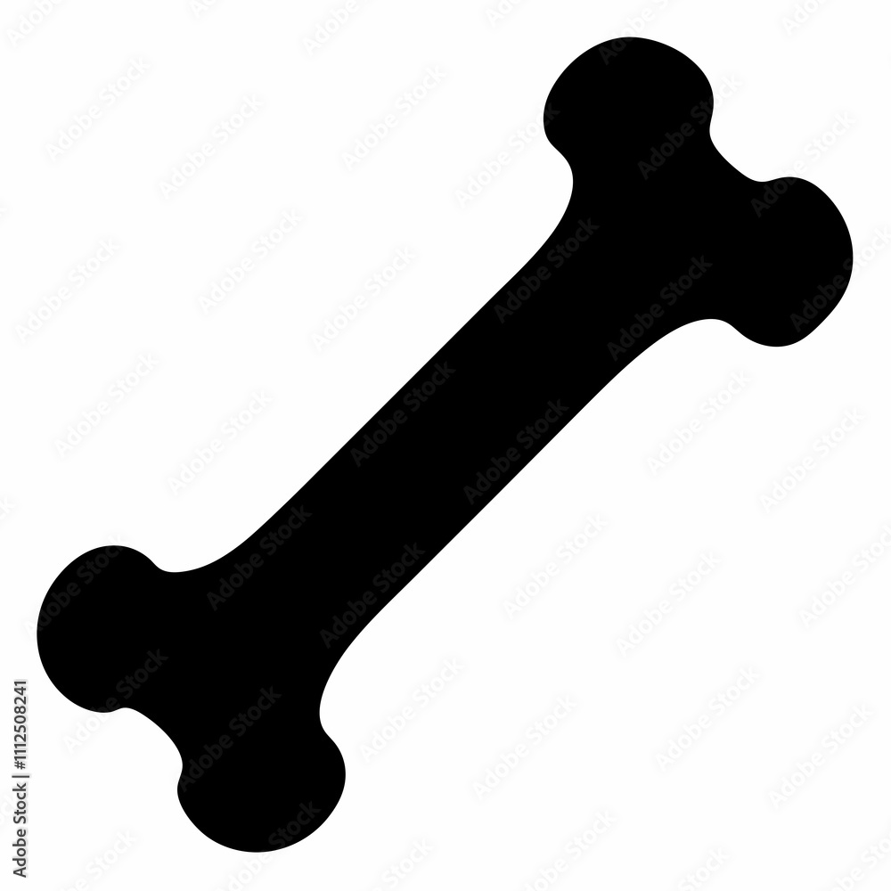 Bone Snap vector silhouette black design white background Stock Vector ...