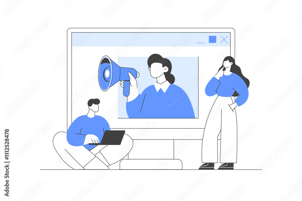 Communication, marketing. Social media community, referral program ...