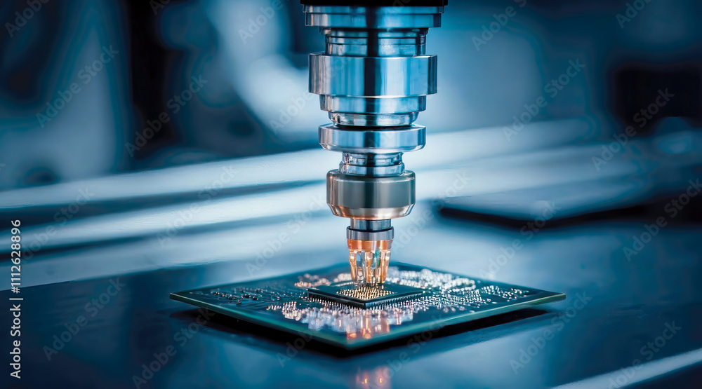 Robotic arms in semiconductors and computer manufacturing, building Ai ...