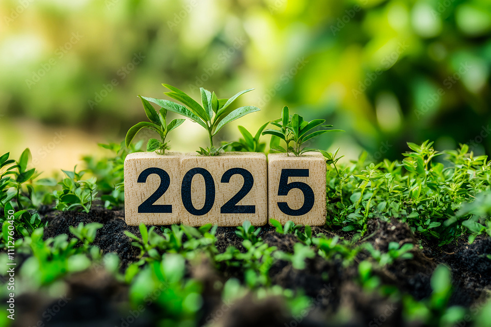 2025 New Year Concept: Sustainable Development Goals, Net Zero, Carbon ...