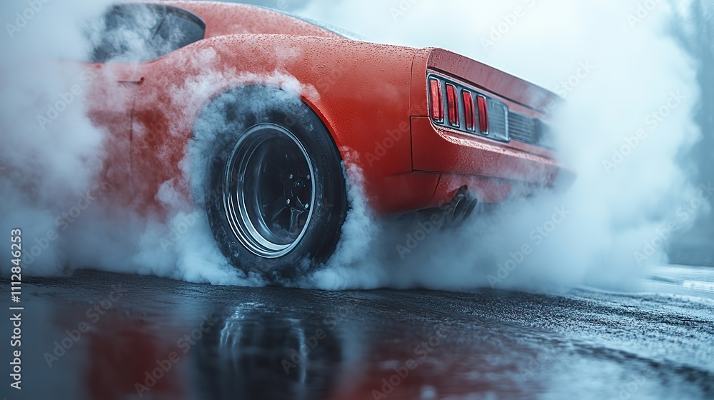 tires and car burnout wheels emit white smoke vehicle wheel burnout ...