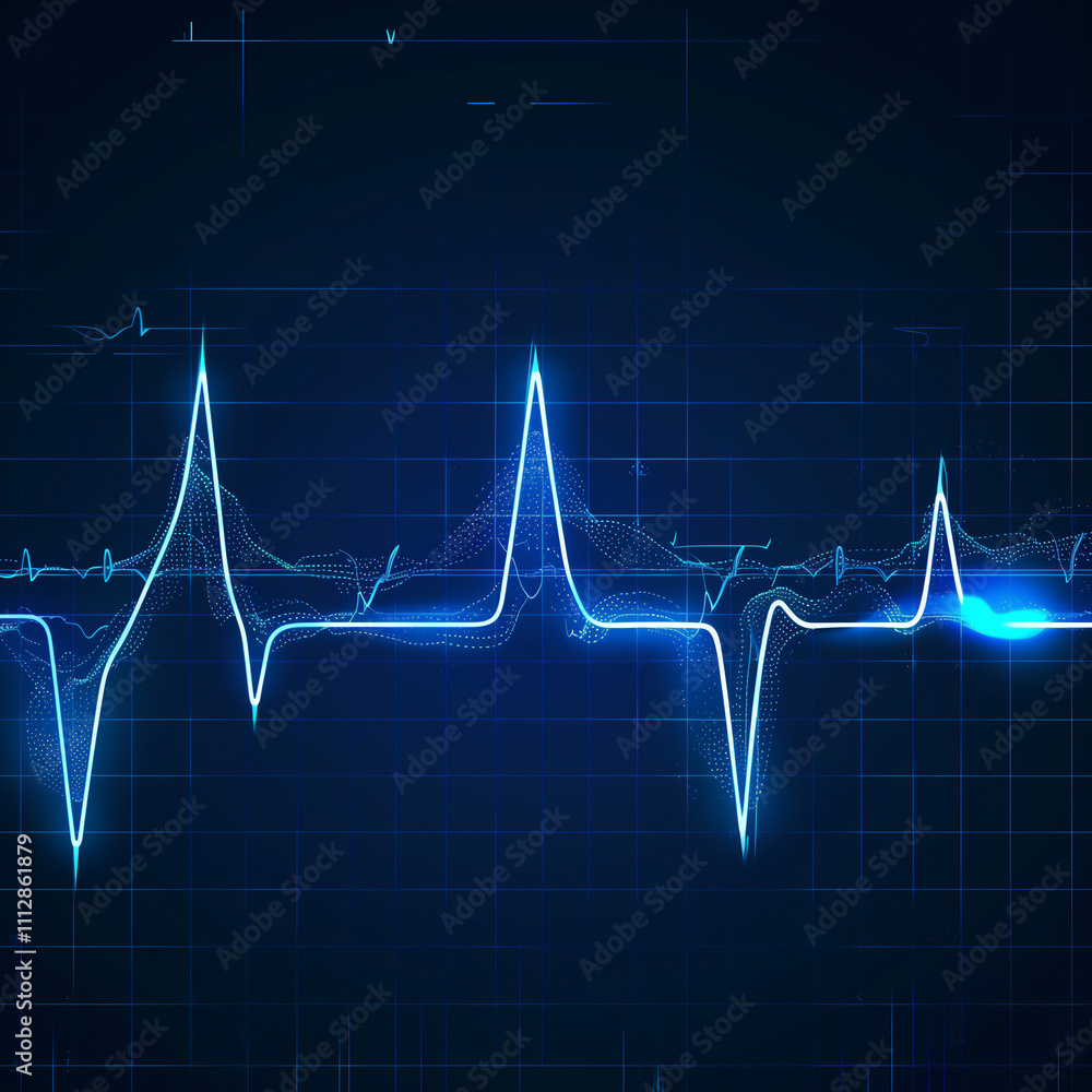Audio soundwave scope signal as an abstract background depicting a ...