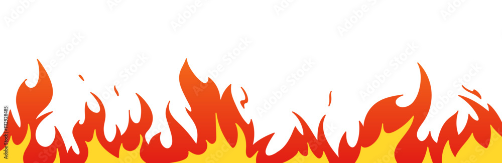 Fire background with dynamic flame motion. Burn effect, fiery ...