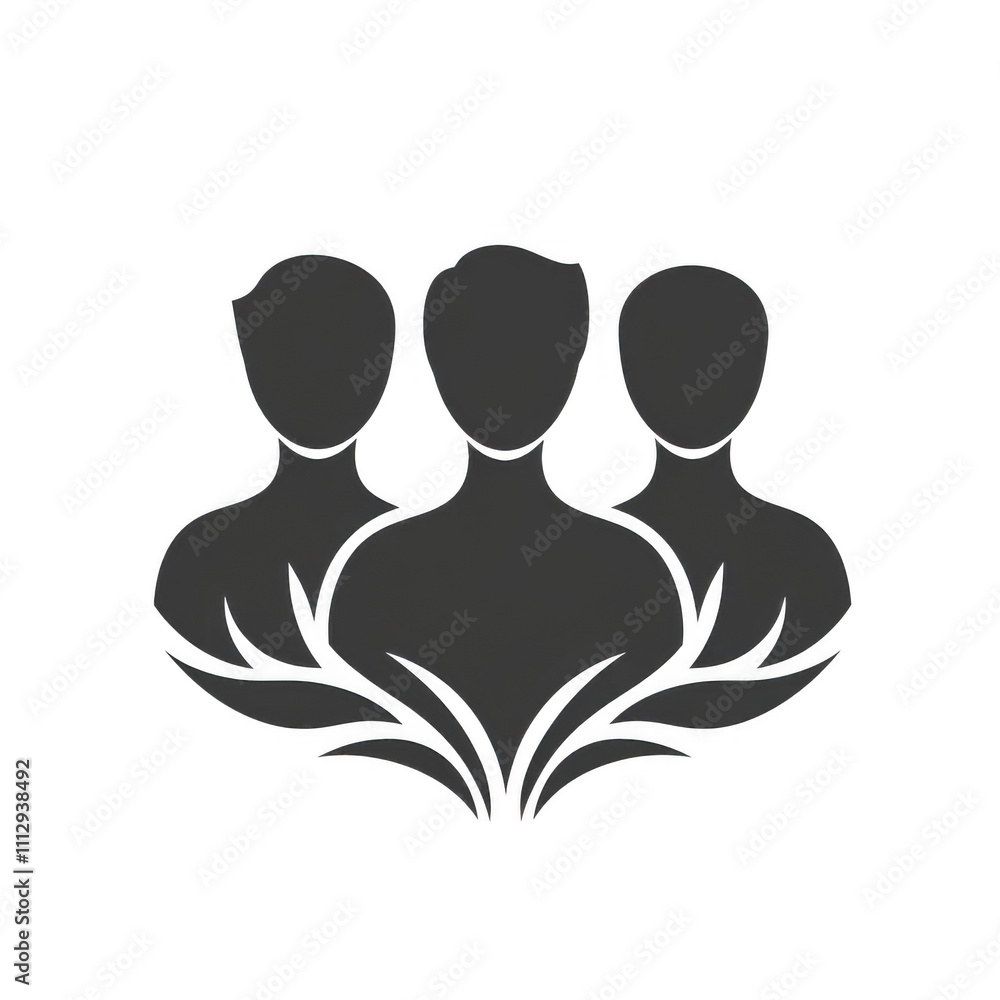 Black Convention icon png Minimalist flat icon, vector logo style sign ...