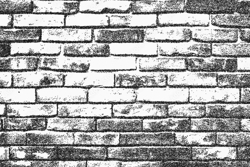 Brick PNG pattern with texture for interior backgrounds and line art ...