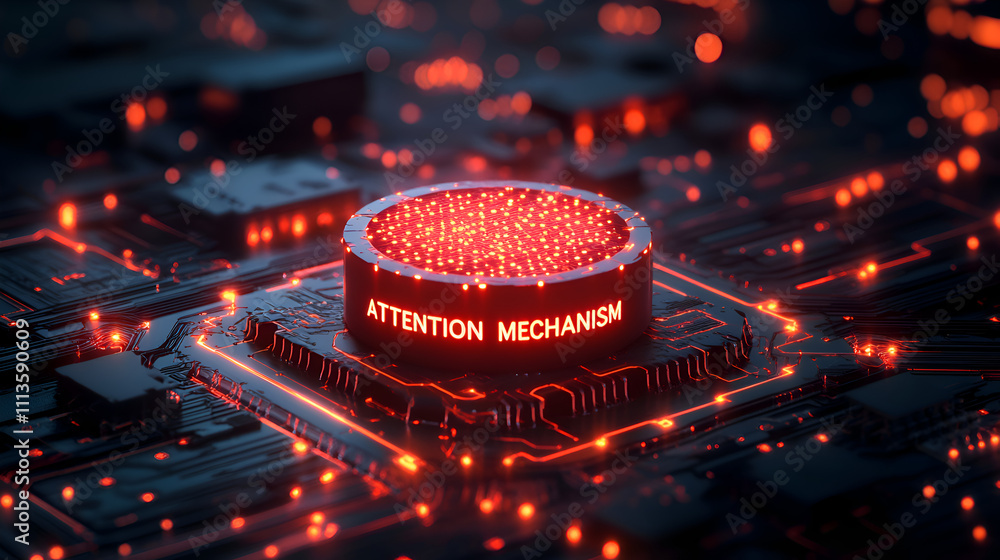Illuminated Circuit Board with Attention Mechanism and Transformers in ...