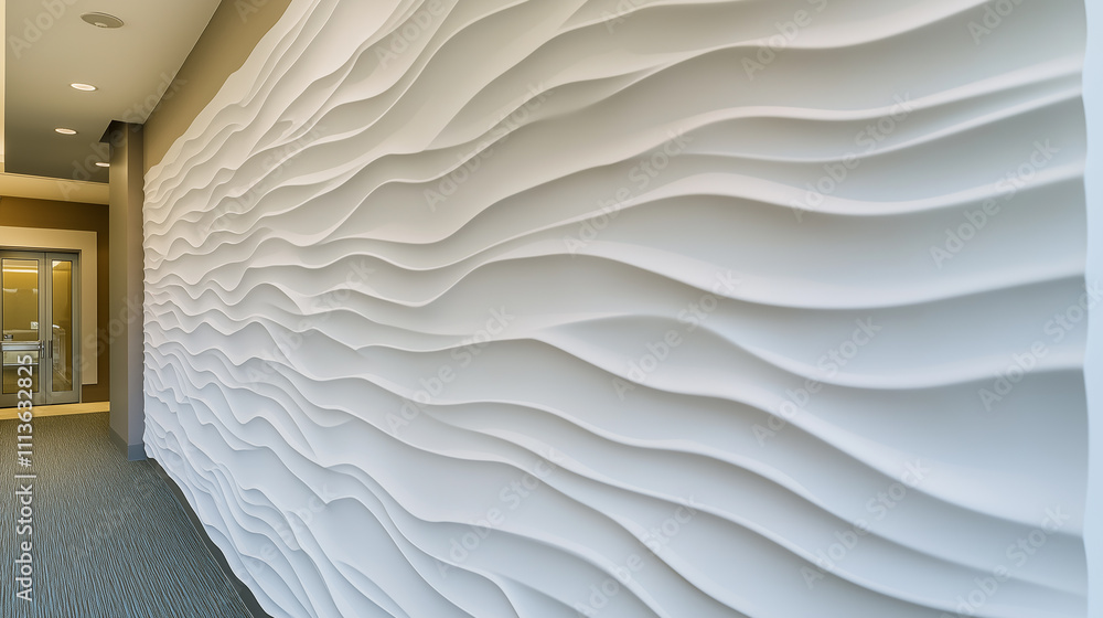 Elegant Corian wall cladding enhances luxury hotel interior design with ...