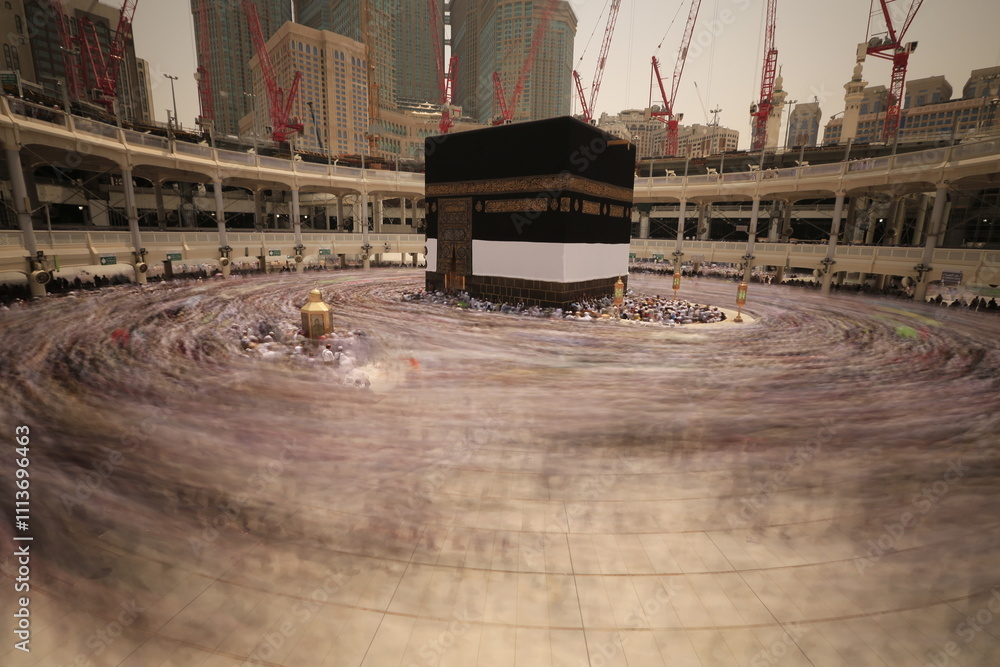 The Kaaba or Kaaba Sharif is the stone structure at the centre of the ...