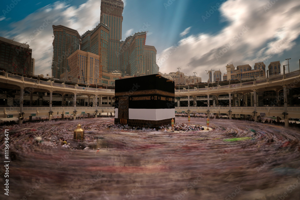 The Kaaba or Kaaba Sharif is the stone structure at the centre of the ...