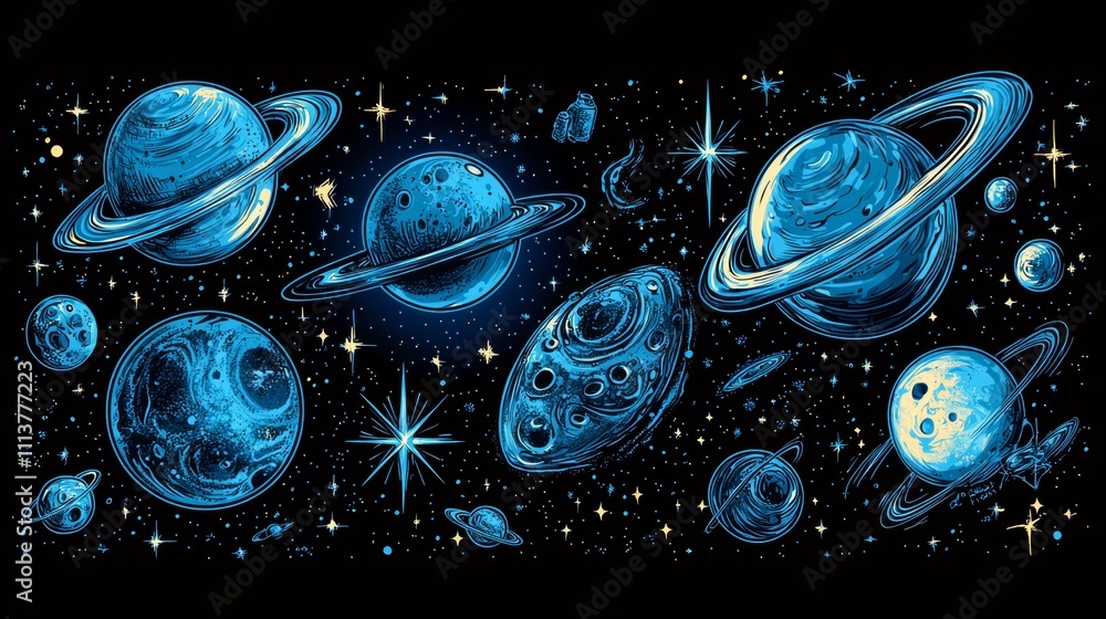 Design a template for a Y2K space poster with an acid grid pattern and ...