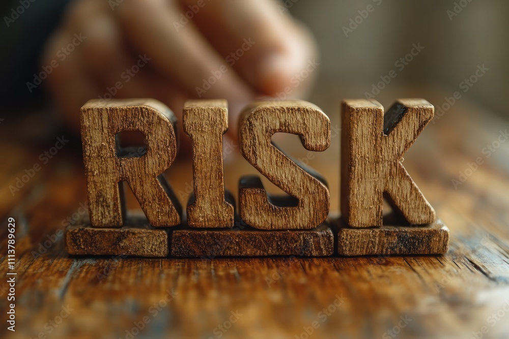 Risk Management Strategy with Wooden Blocks for Business Decision ...