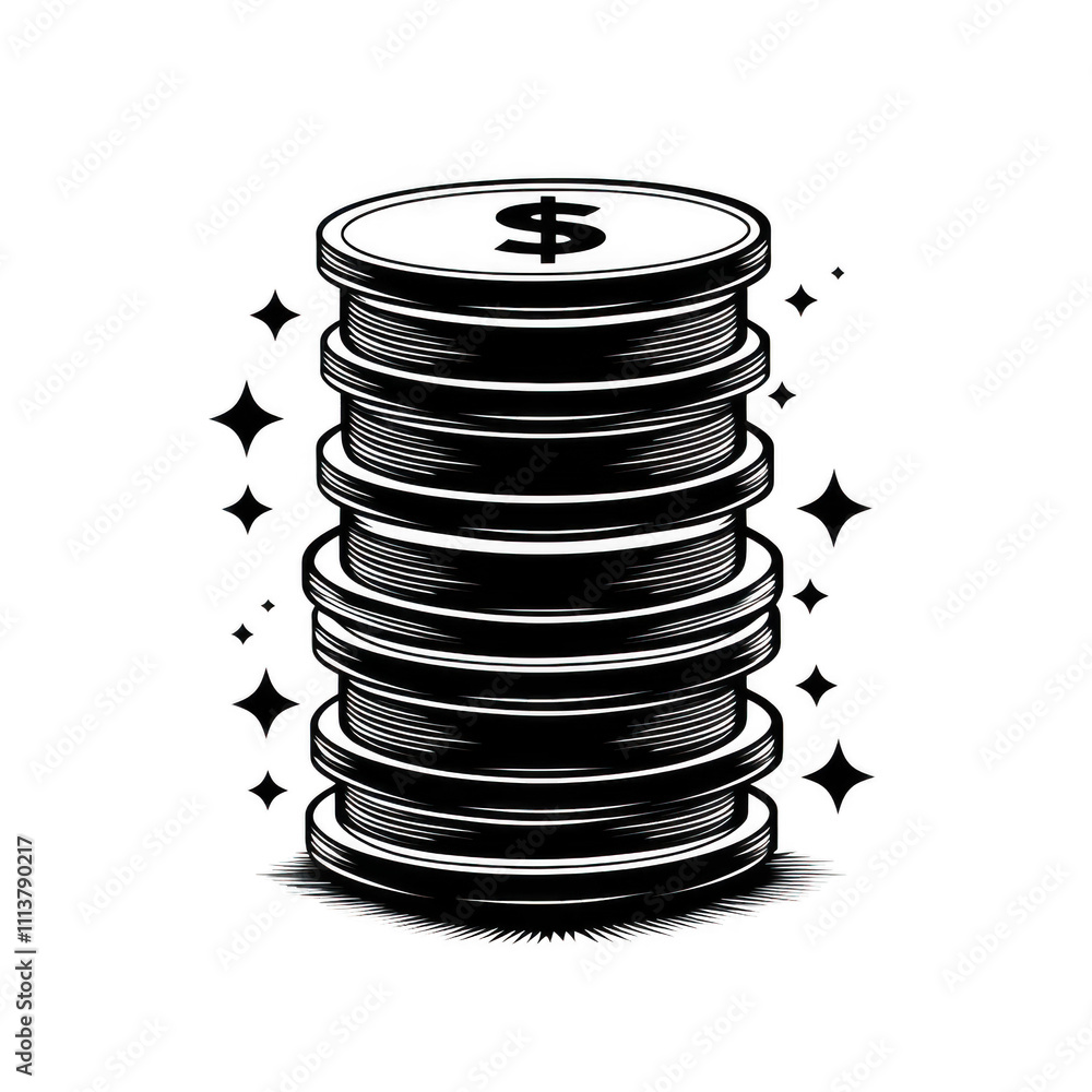 Black icon of Venture Capital icon png Minimalist flat icon, vector ...