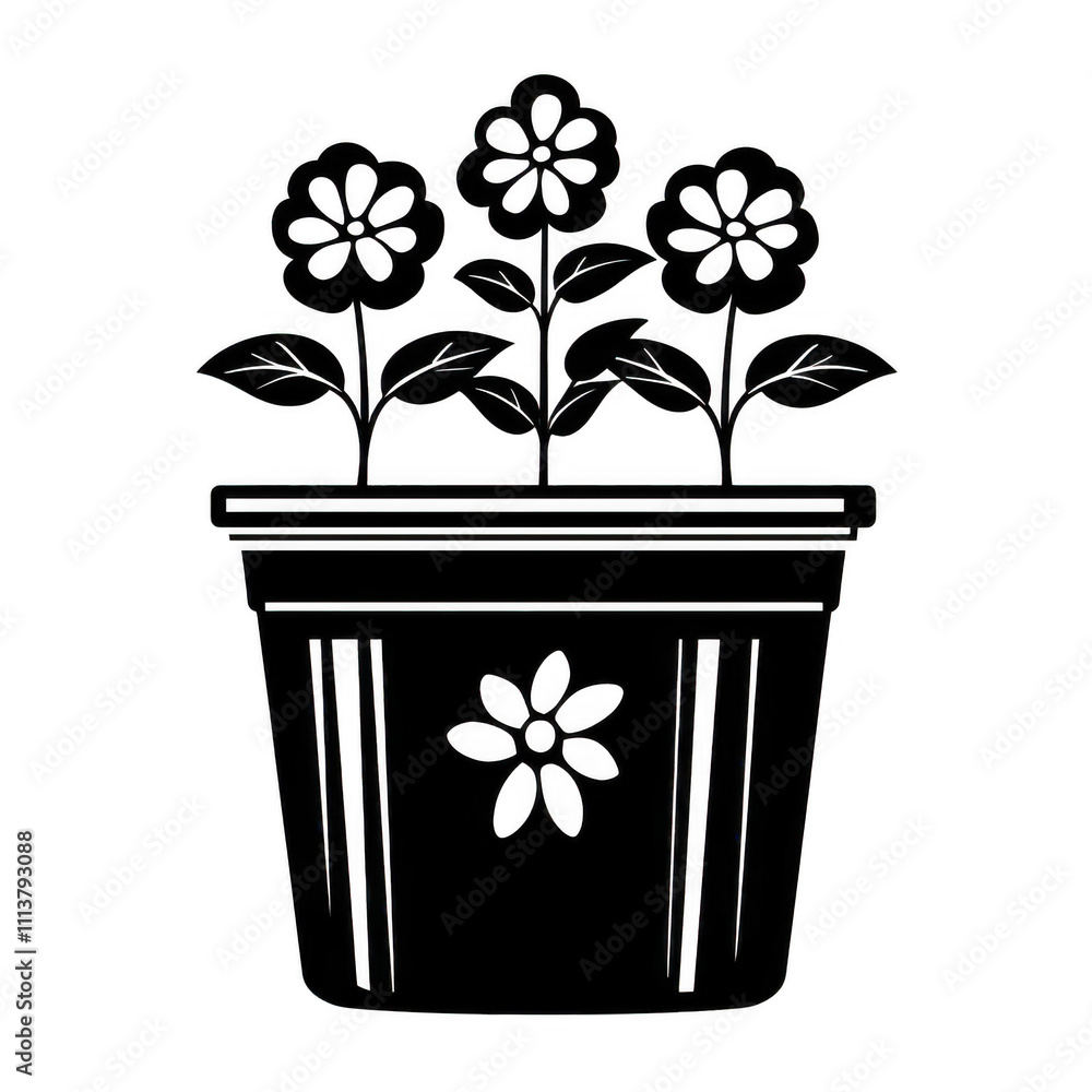Black icon of Waste Reduction icon png Minimalist flat icon, vector ...